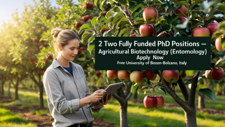 Fully Funded PhD Positions in Agricultural Biotechnology (Entomology ...